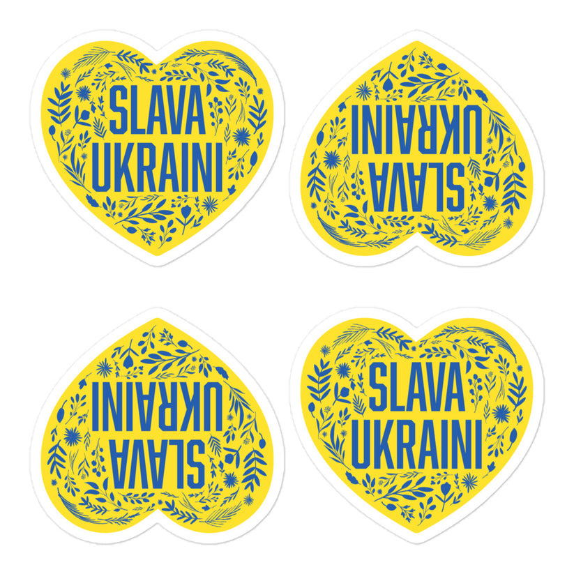 Slava Ukraini - 4 Sticker Pack – Pavlovitz Design