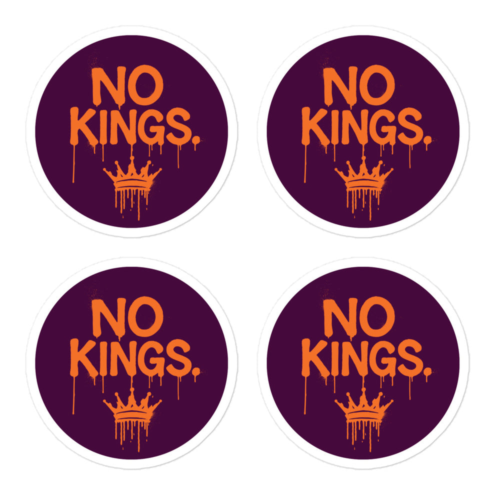 No Kings - 4 Sticker Pack – Pavlovitz Design