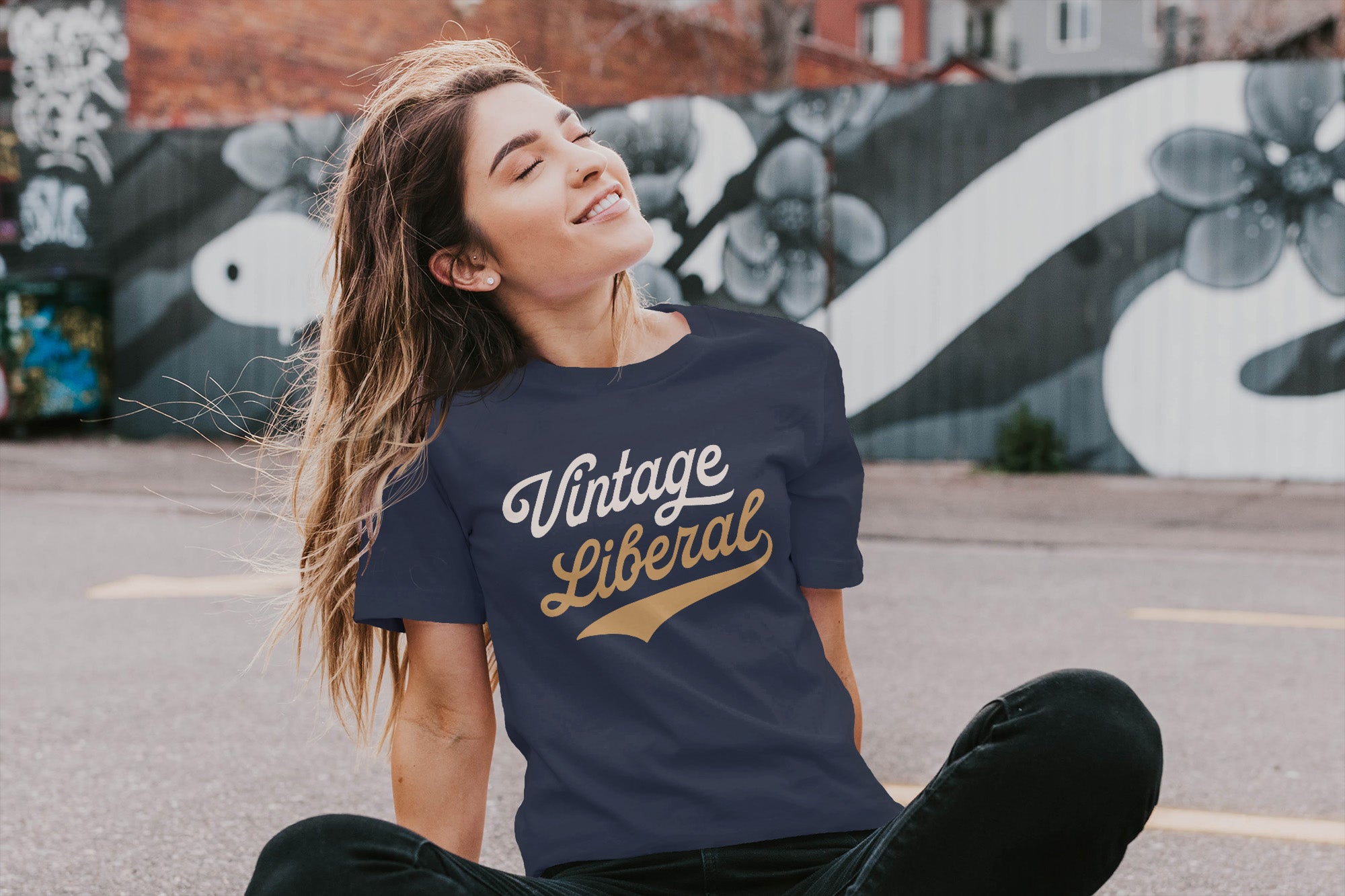 Vintage Liberal - Light Logo - Men’s/Unisex Tee – Pavlovitz Design